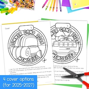 Summer Camp Memories and Reflection Writing Craft Activity for Kids PDF ...
