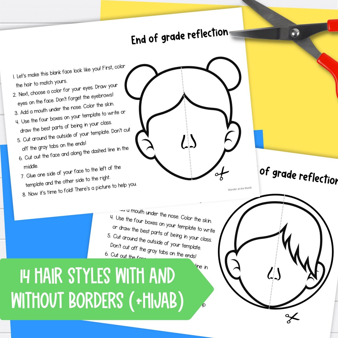 End of School Year Reflection Activity for First and Second Grade ...