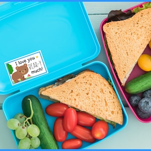 24 Printable Animal Lunch Box Notes for Kids | Printable Digital ...