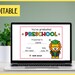 Preschool Graduation Certificates Editable PDF | End of Year Awards for ...