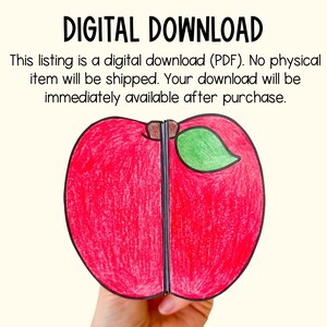 Apple Tree Life Cycle Foldout and Spinner Wheel Craft Activity Cut and ...