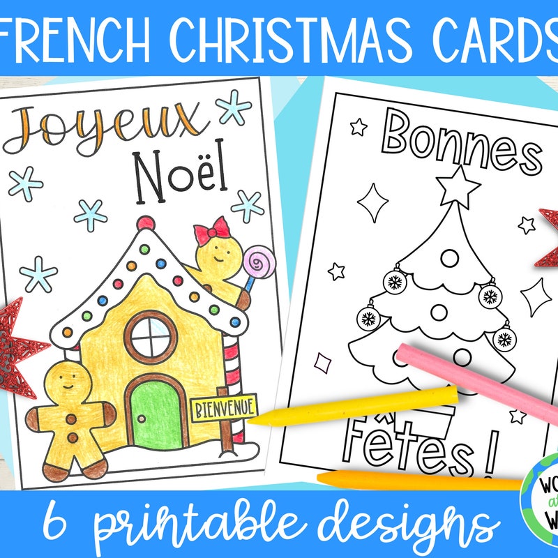 French Christmas Card - Etsy