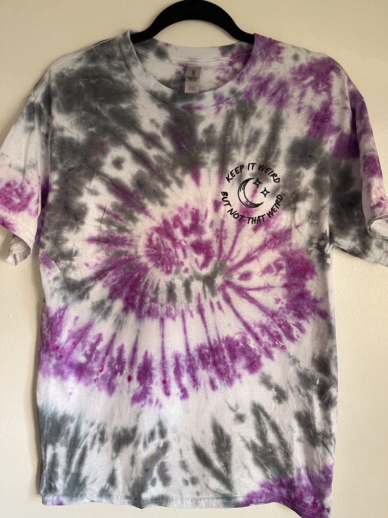 Keep It Weird T-shirt | Morbid Podcast | Tie Dye Shirt | Embroidered ...