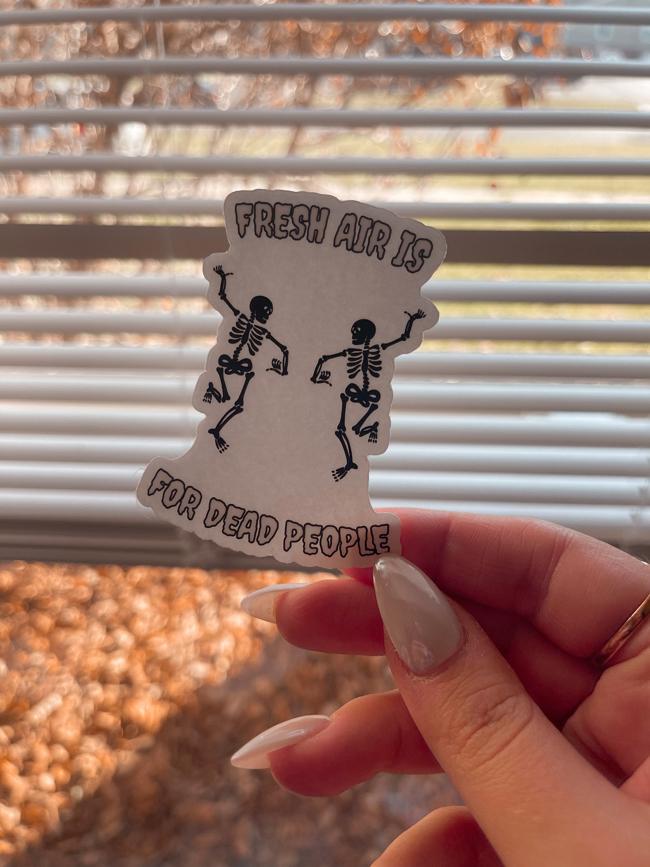 Fresh Air is for Dead People Sticker | Morbid Podcast | Morbid Podcast ...
