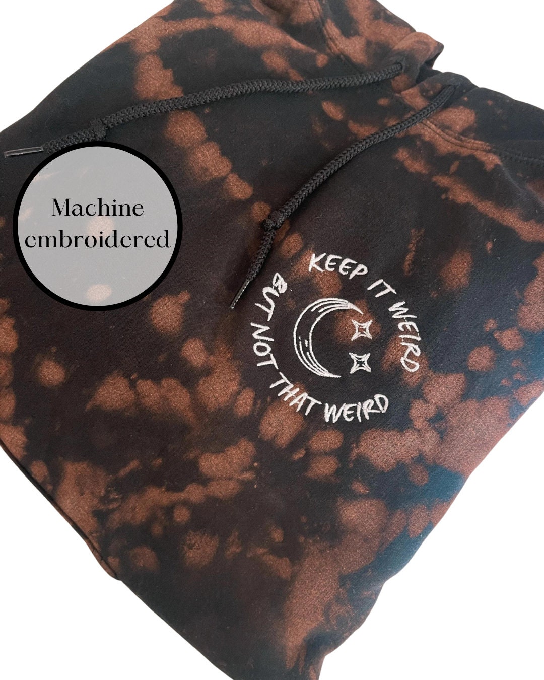 Keep It Weird Hoodie | Morbid Podcast | Reverse Tie Dye Sweatshirt ...