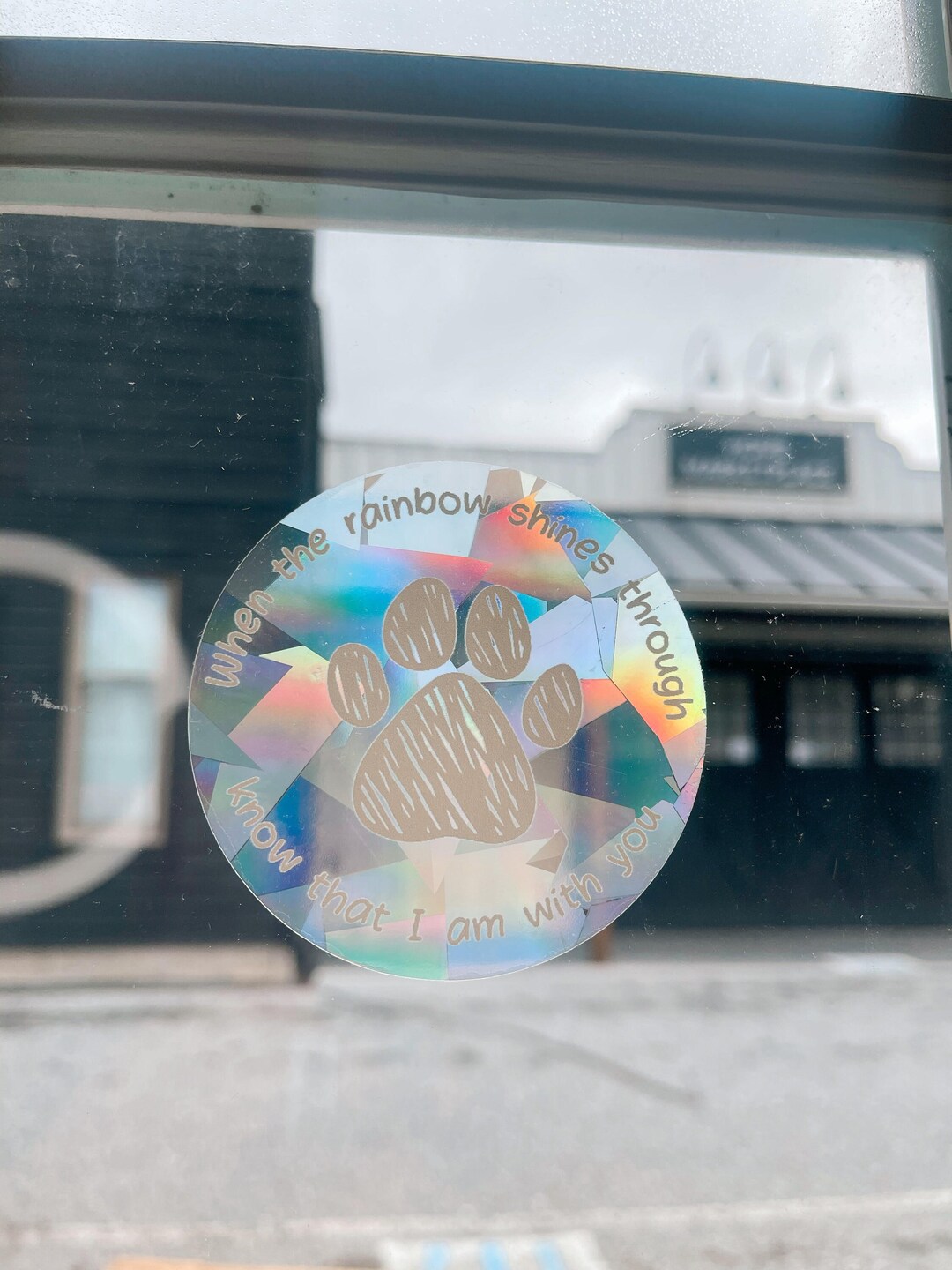 Pet Loss Sun Catcher | Rainbow Sun Catcher Decal | Window Decal ...