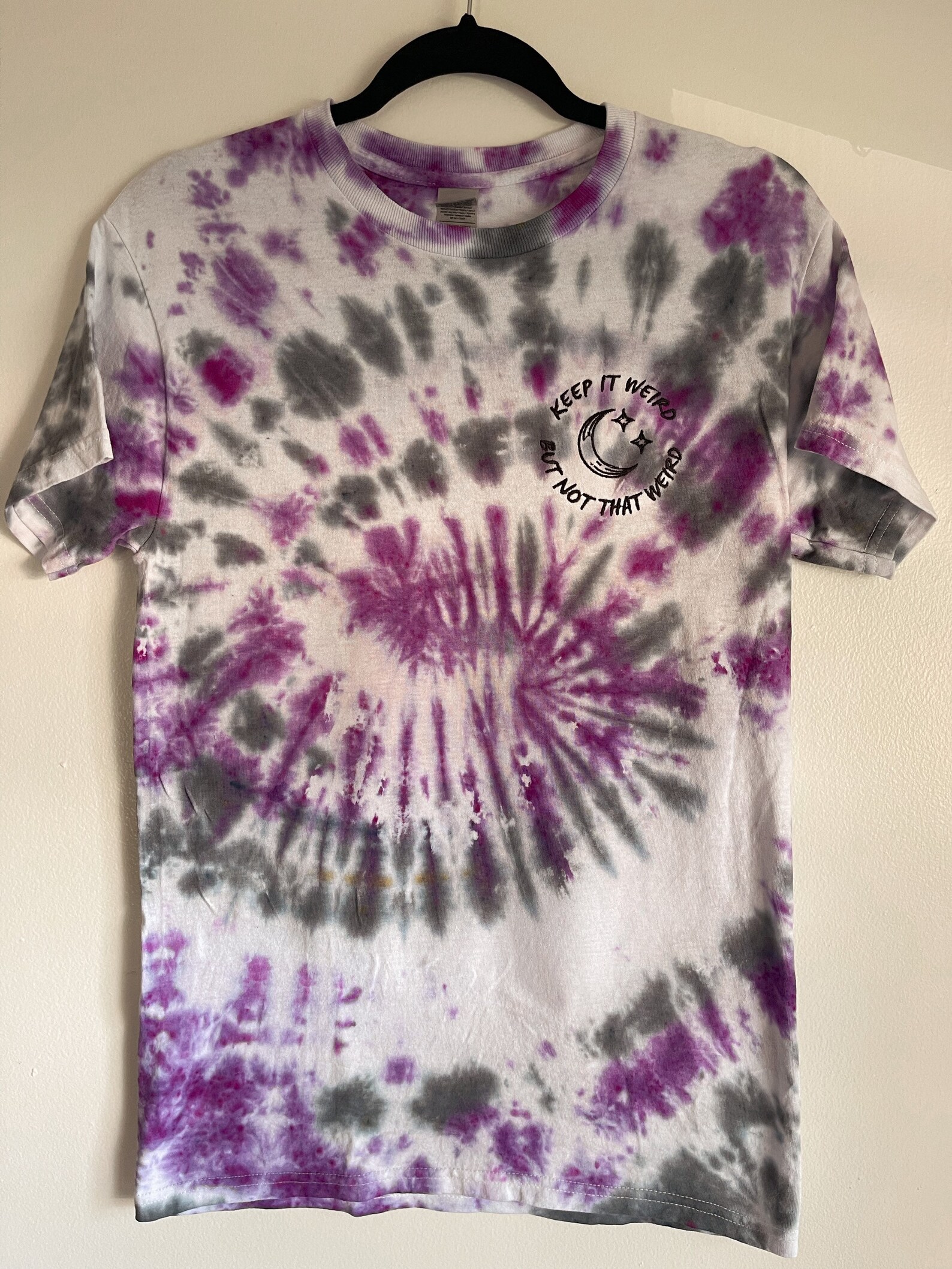 Keep It Weird T-shirt | Morbid Podcast | Tie Dye Shirt | Embroidered ...