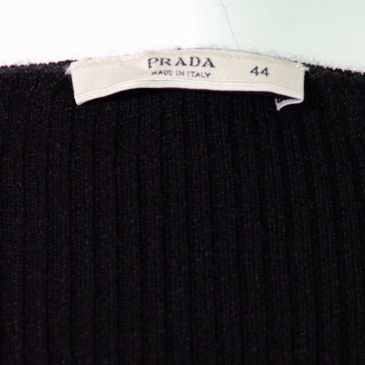 PRADA Vintage Soft Textured Knit Black Top IT44 - Etsy
