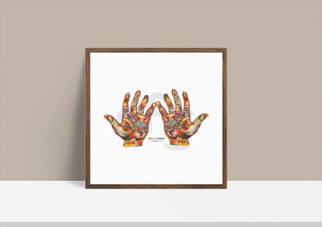 Christian Wall Art: Holy Hands Bible Verse (digital Download) - Etsy