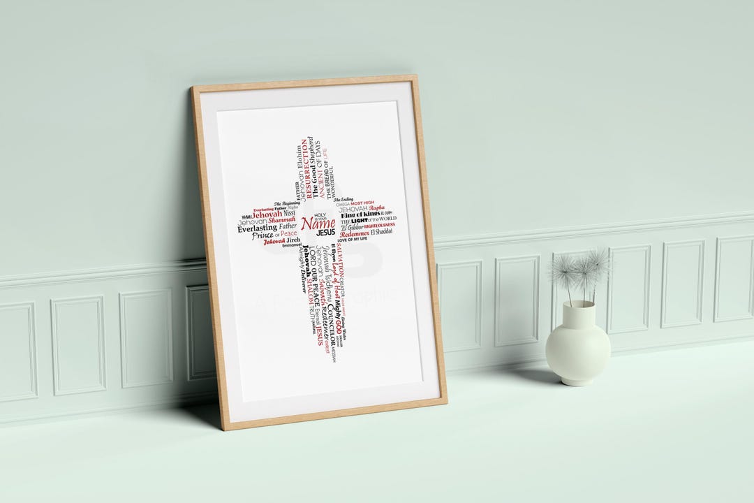 Names of God | Christian Digital Art Download | Inspirational Bible ...