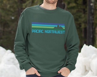 Pacific Northwest Sweatshirt PNW Crewneck Sweatshirt Pac NW - Etsy
