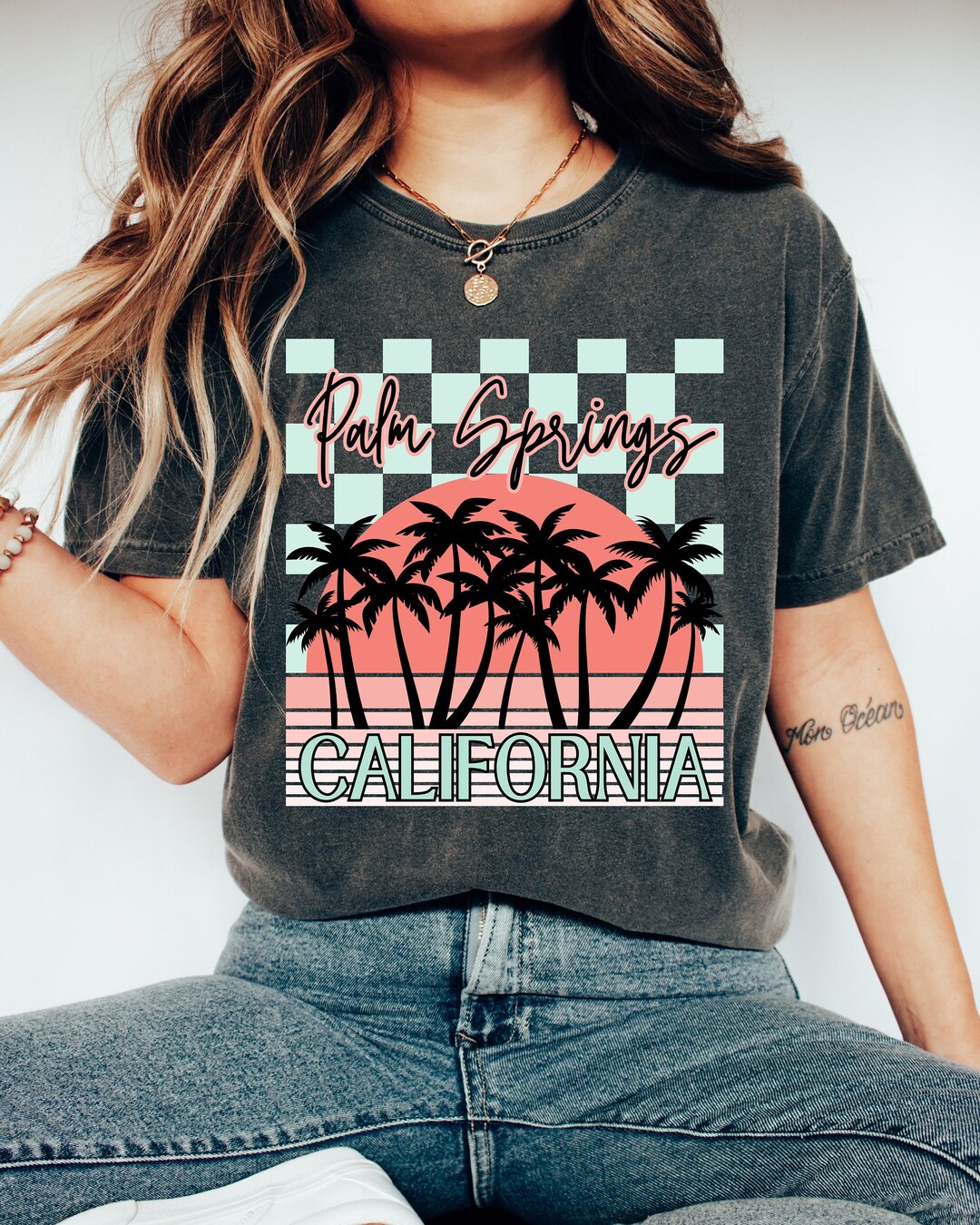 Camisa de Palm Springs / Camiseta de Palm Springs Camiseta de Palm ...