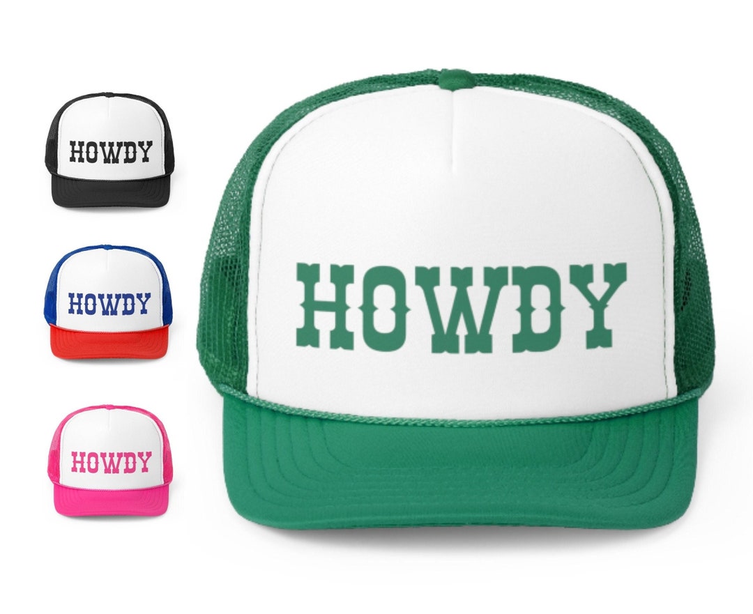 Howdy Hat Howdy Trucker Hat Howdy Beach Hat Country Hat - Etsy