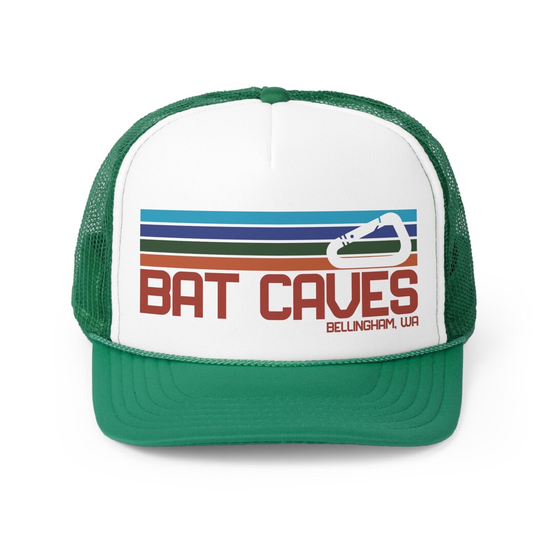 Bat Caves Trucker Hat Rock Climbing Hat Bat Caves Bellingham Washington ...