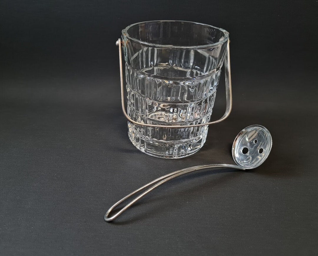 French Heavy Glass Ice Cube Tray With Ice Spoon Ice Cube Tray Ice ...