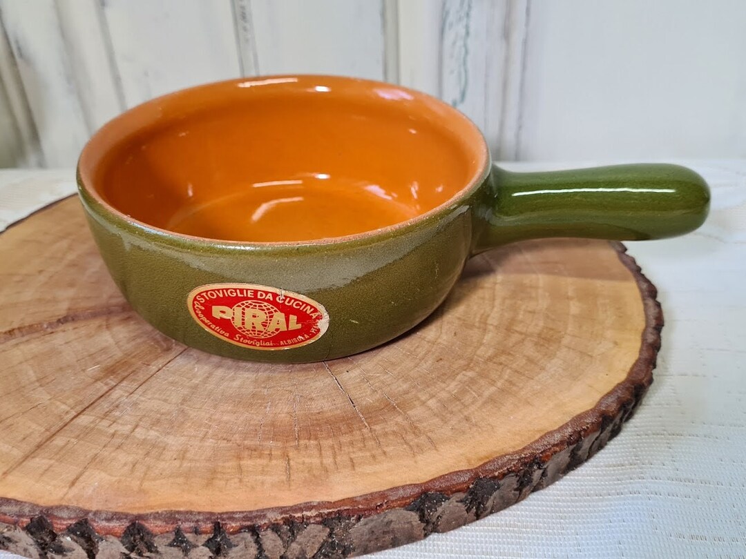 Piral Albisola Italian Terracotta Casserole Pan Cookware Gravy Boat ...