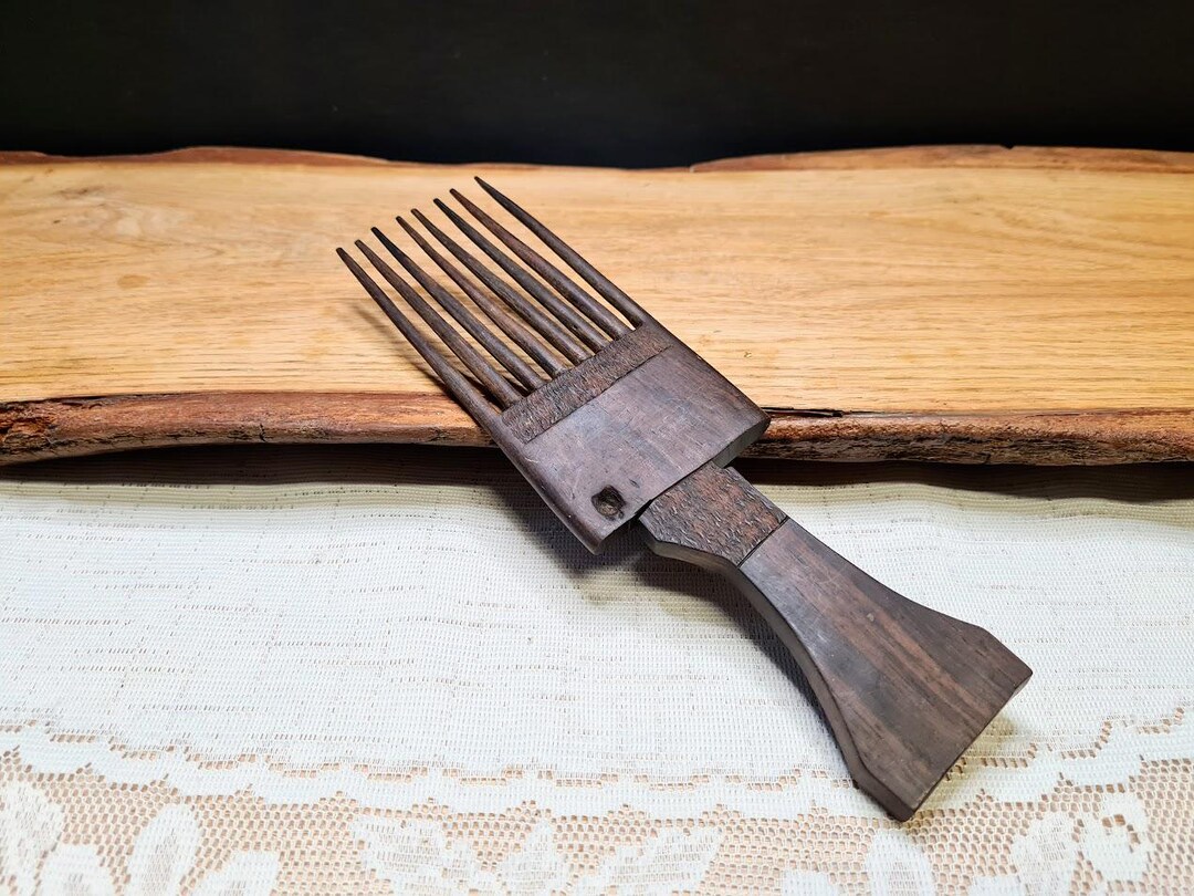 African Ebony Comb Afro Wooden Comb Hair Comb Comb Teeth African Art - Etsy