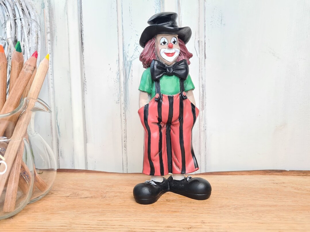 Gilde Clown Lazy Bum Figure 20 Cm Vintage Craft Collection Decoration ...