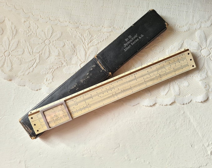 Slide Rule Albert Nestler A.G 'system Rietz' No. 23 + Original Case - Etsy