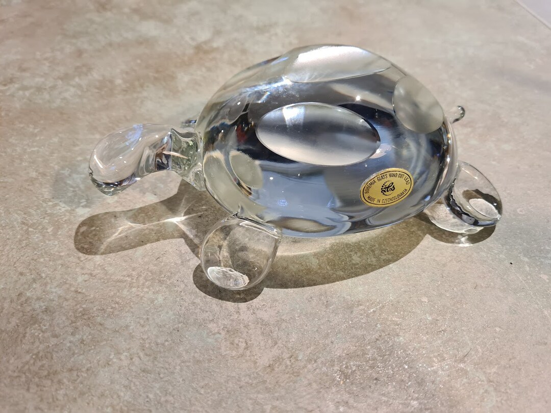 Mid Century Bohemia ZBS Studio Glass Miroslav Klinger Turtle Figure ...