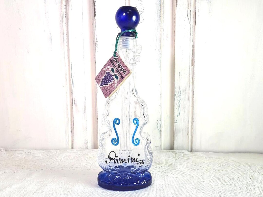 Vintage Italian Grappa Carafe Violin Shape Liqueur Schnapps Decanter ...