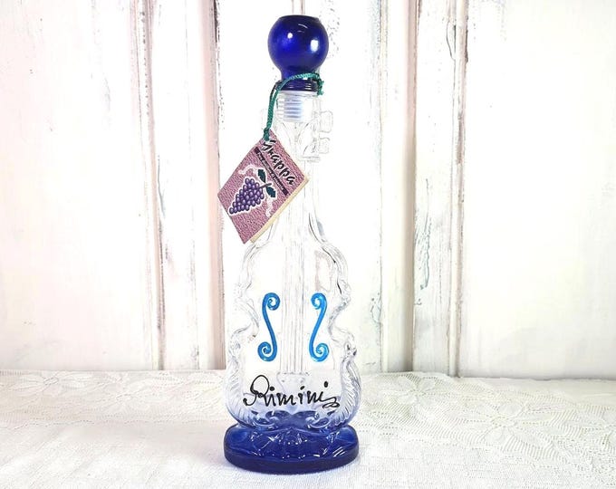 Vintage Italian Grappa Carafe Violin Shape Liqueur Schnapps Decanter ...