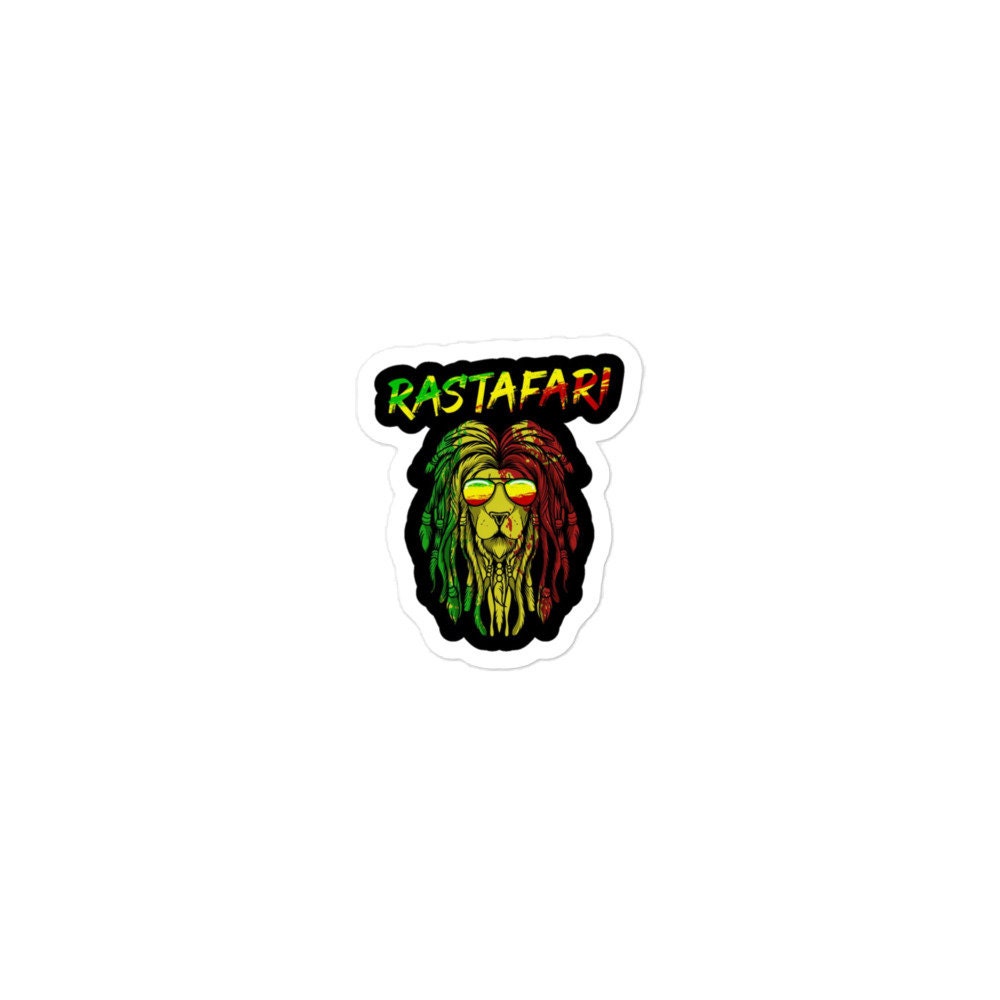 Rasta Lion Sticker,rastafarian Lion Sticker,lion Dreds Sticker ...
