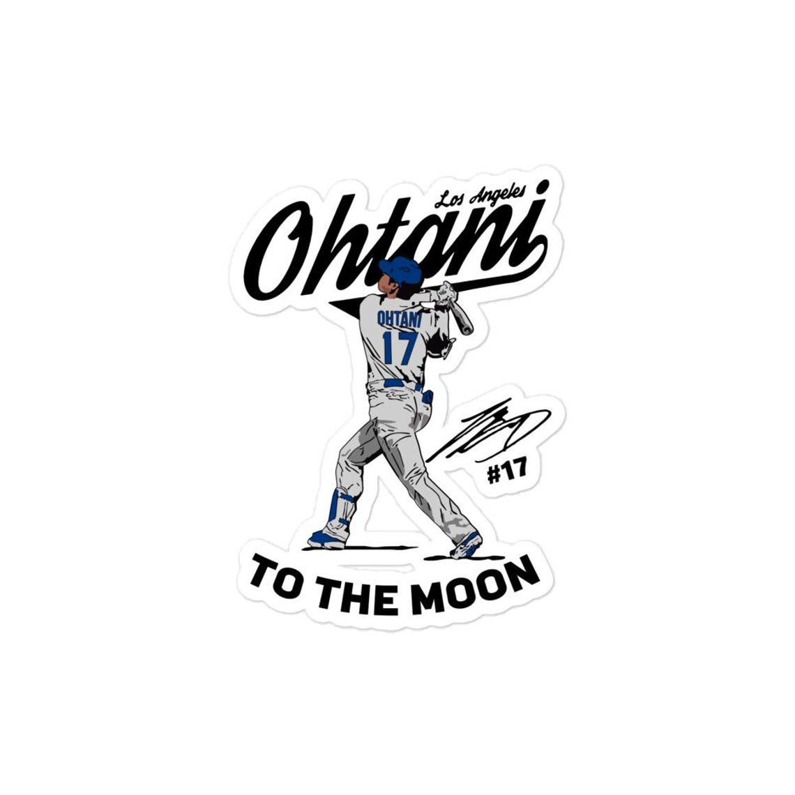 Shohei Ohtani #17 Bubble Free Sticker,los Angeles Sticker,dodgers ...