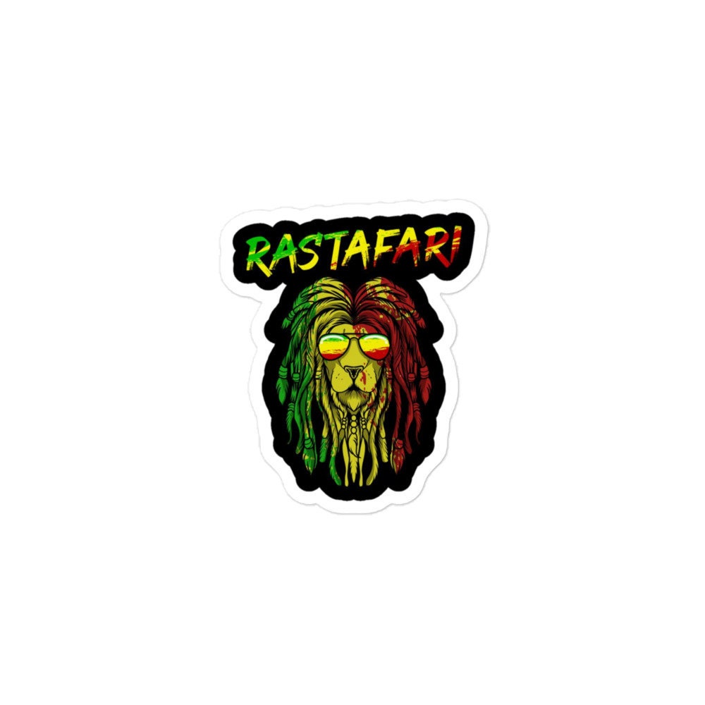 Rasta Lion Sticker,rastafarian Lion Sticker,lion Dreds Sticker ...