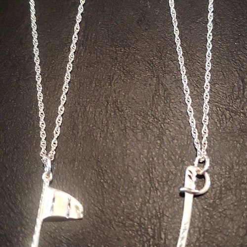 Flag Rifle Saber Colorguard Color Guard Necklace Charm - Etsy