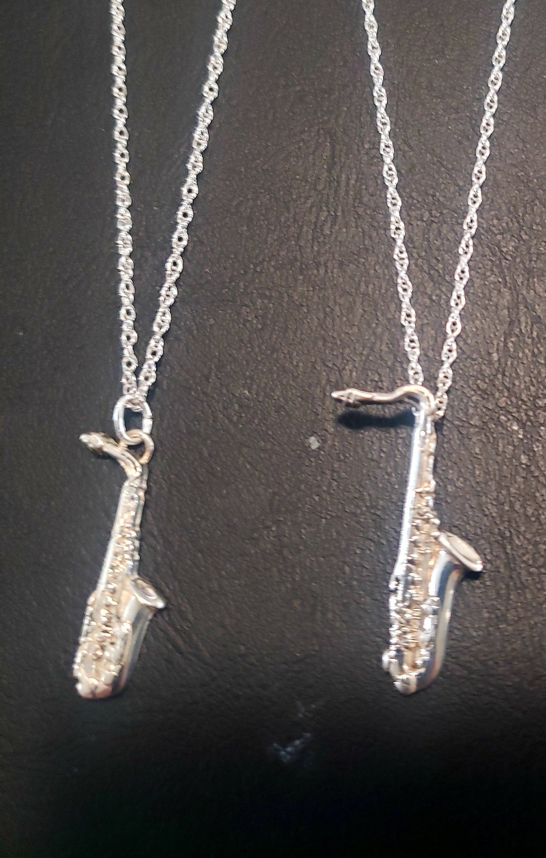 Sax,saxophone,alto,tenor,band,gift,necklace,charm,sterling,silver ...