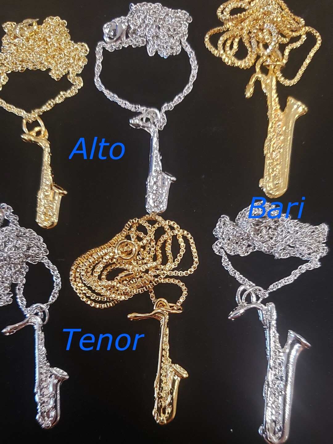 Alto Tenor Bari Sax Saxophone Necklace Marching Band Orchestra ...