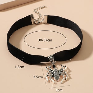 GOTHIC SPIDER CHOKER Necklace Halloween Gothic Spider Choker - Etsy