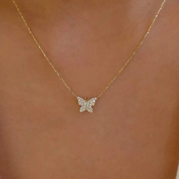 Butterfly Necklace - Etsy