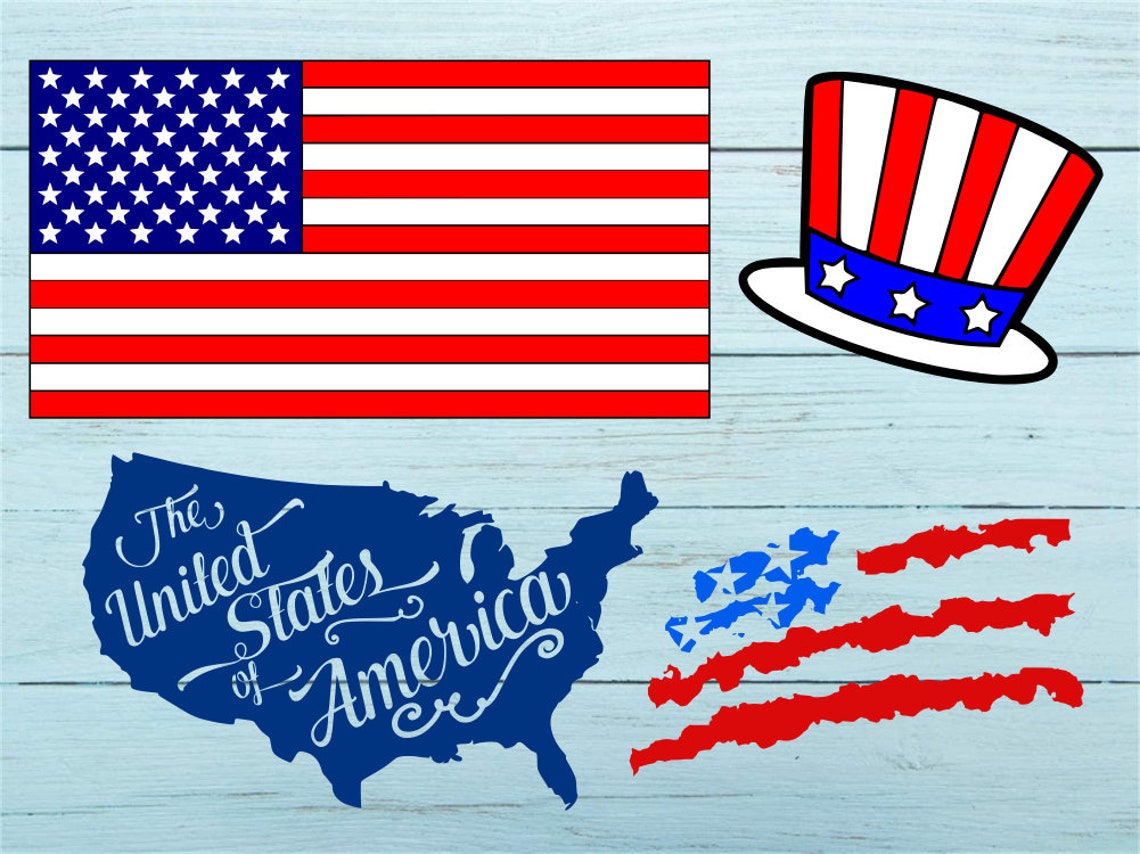 USA SVG, American Flag SVG, Patriotic Svg, United States Svg, America ...