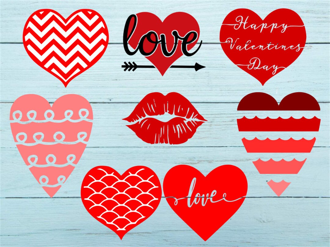 Valentines Day SVG, Heart SVG, Love SVG, Valentine Cut File, Heart ...