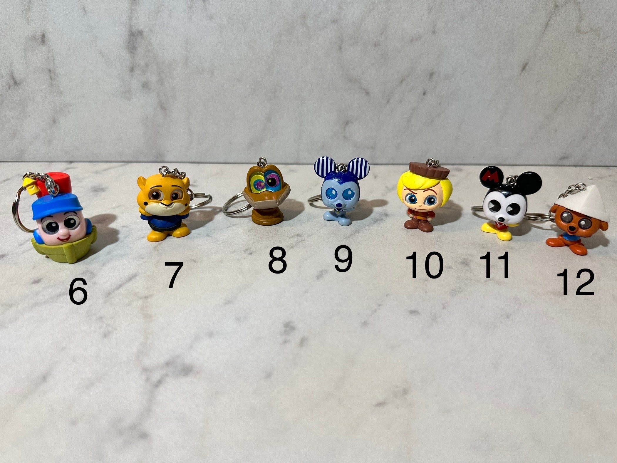 Disney Character Keychains - Etsy