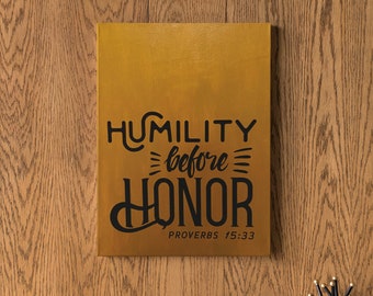 Proverbs 15:33 Humility Comes Before Honor, Digital Prints, Printable ...