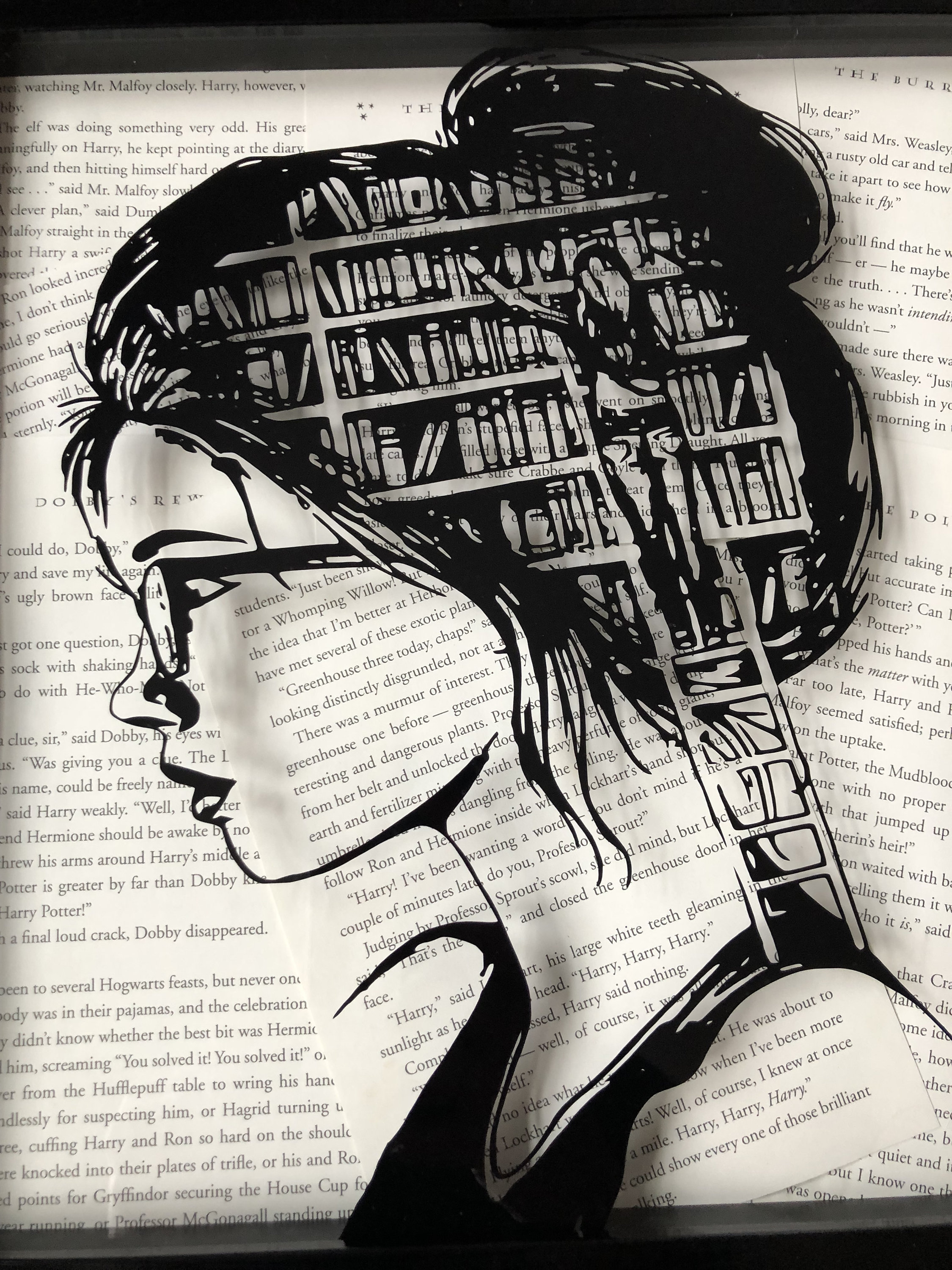 Girl Who Loves Books Shadow Box/ Harry Potter Shadow Box - Etsy