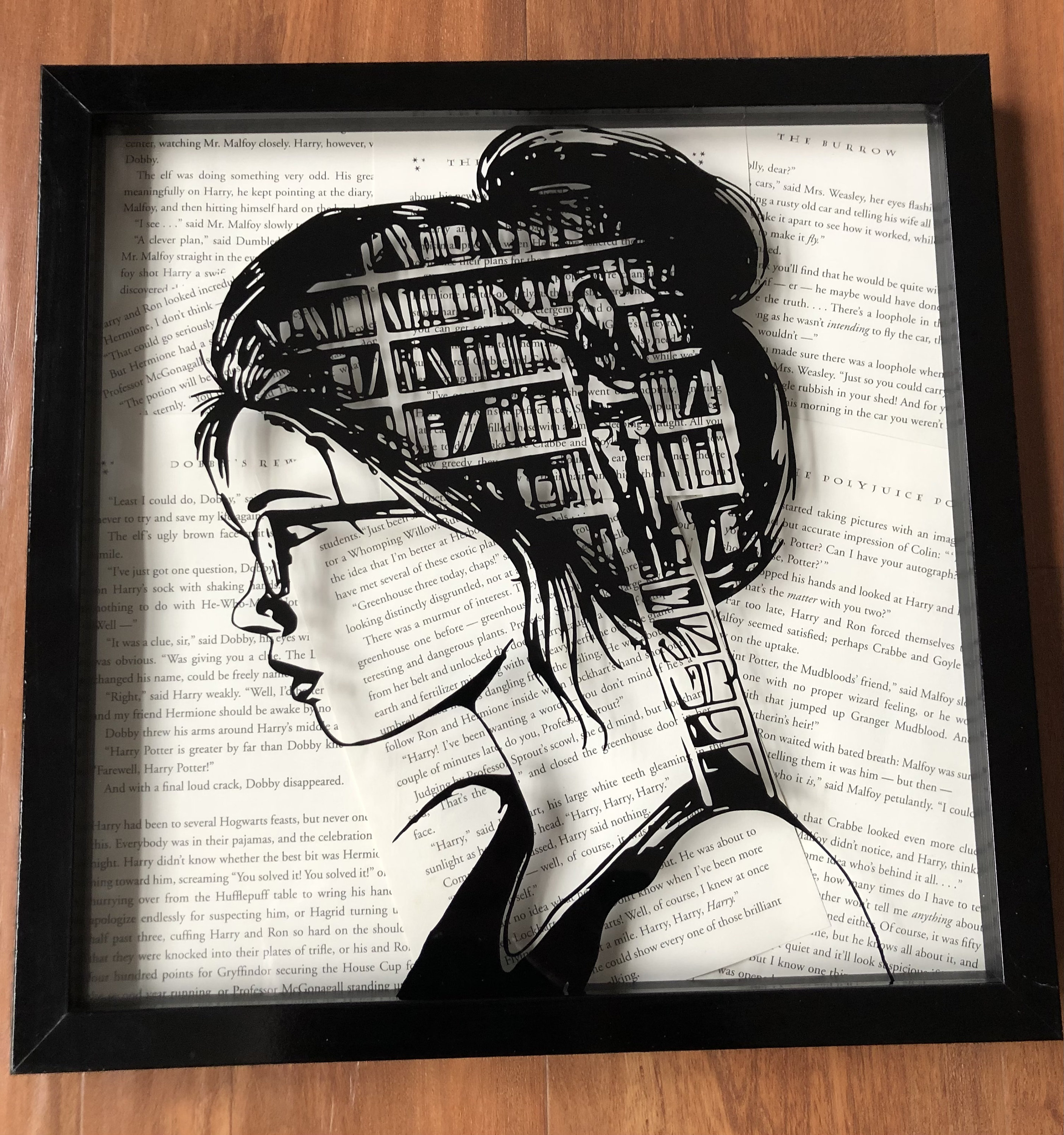 Girl Who Loves Books Shadow Box/ Harry Potter Shadow Box - Etsy