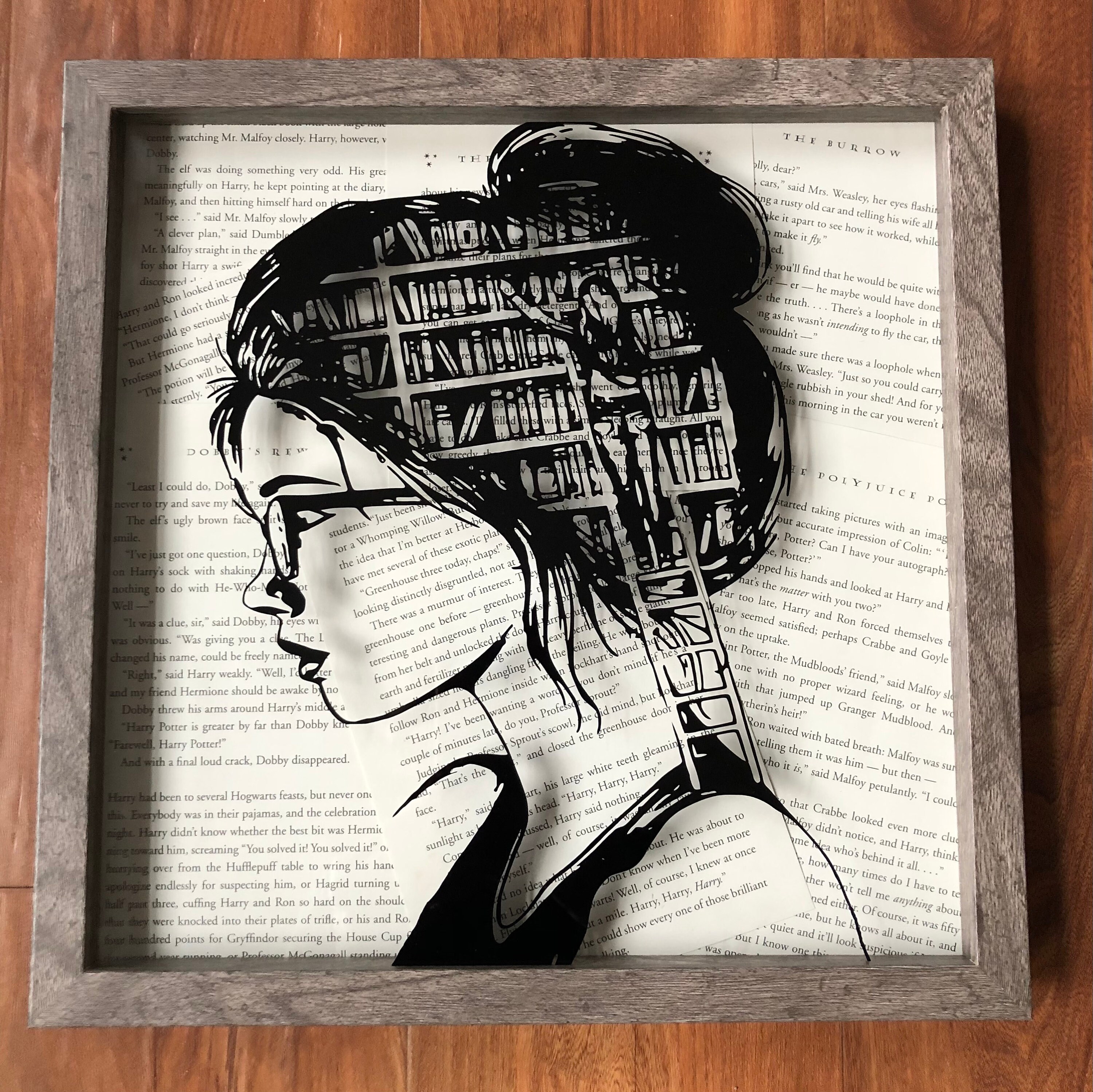 Girl Who Loves Books Shadow Box/ Harry Potter Shadow Box - Etsy