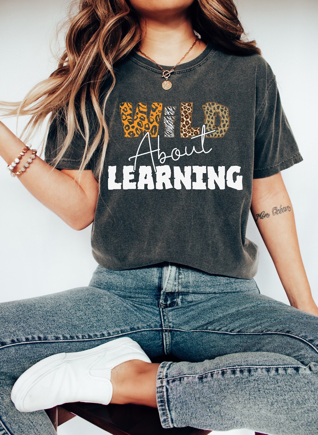 Wild About Learning at School Shirt,2023 Funny First Day of School ...