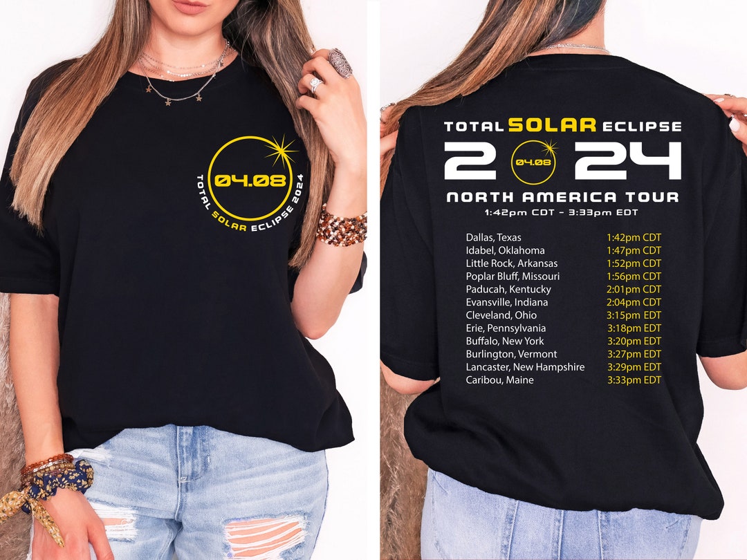 Solar Eclipse 2024 Shirt,total Solar Eclipse 2024 Shirt, April 8 2024 ...