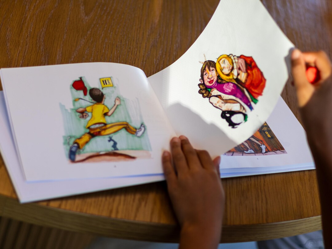 Hand Drawn Comic Characters Magical Adventure Storybook Children ...
