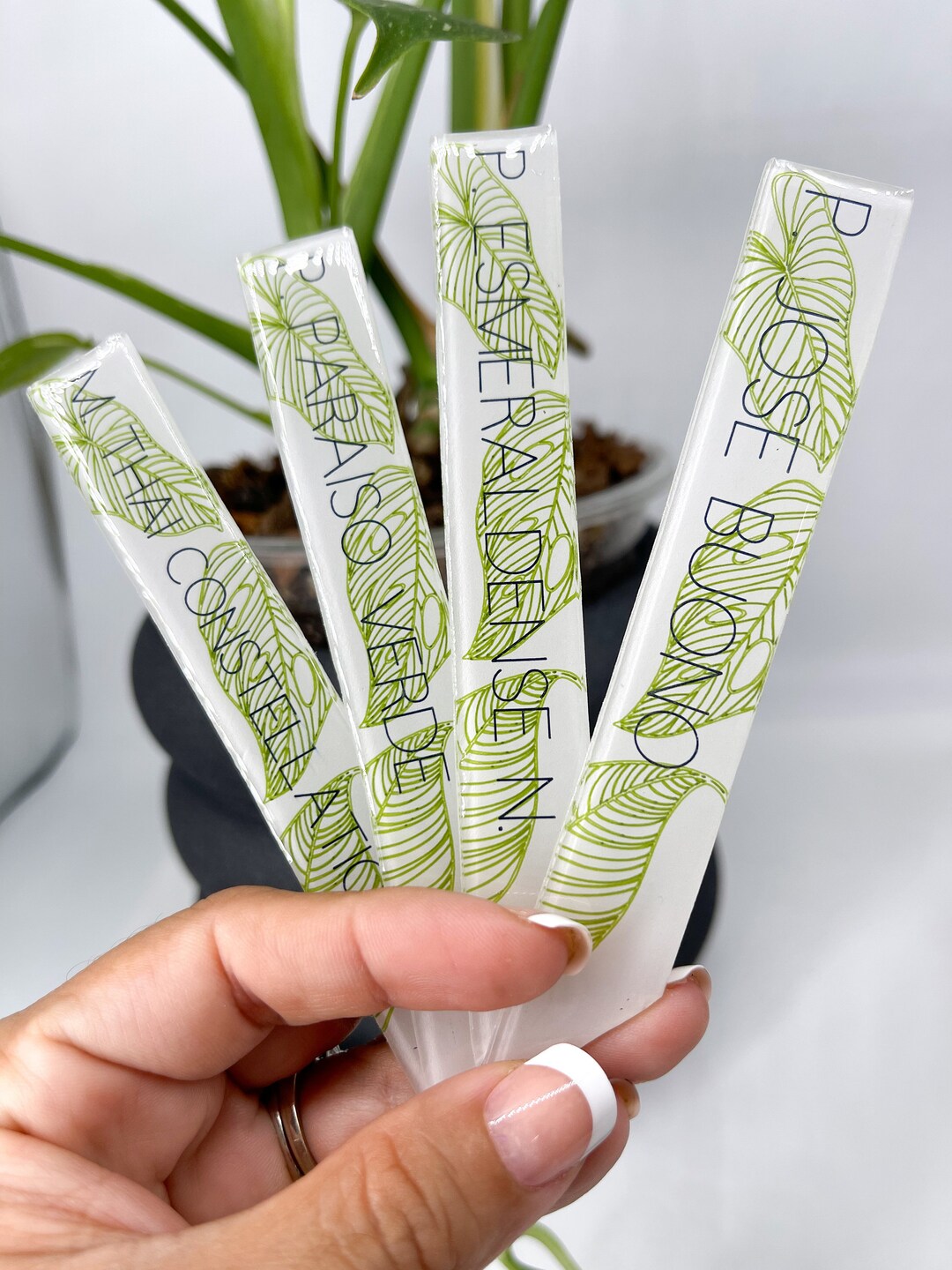 Set of 4 Plant Name Tags, Handmade, Custome Made, Plant Label, Plant ...