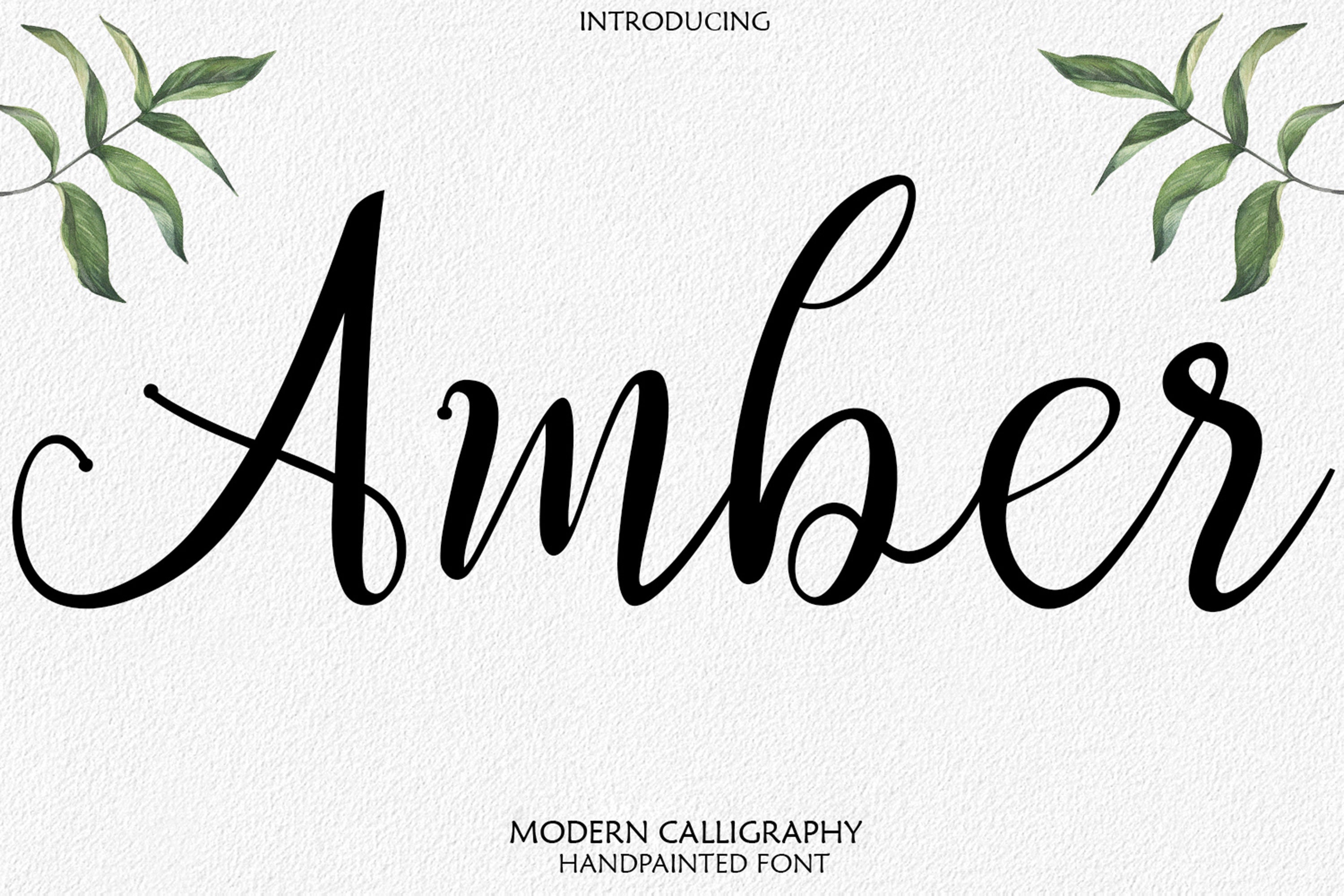 Font Fonts Amber Download Digital Font Calligraphy Font - Etsy
