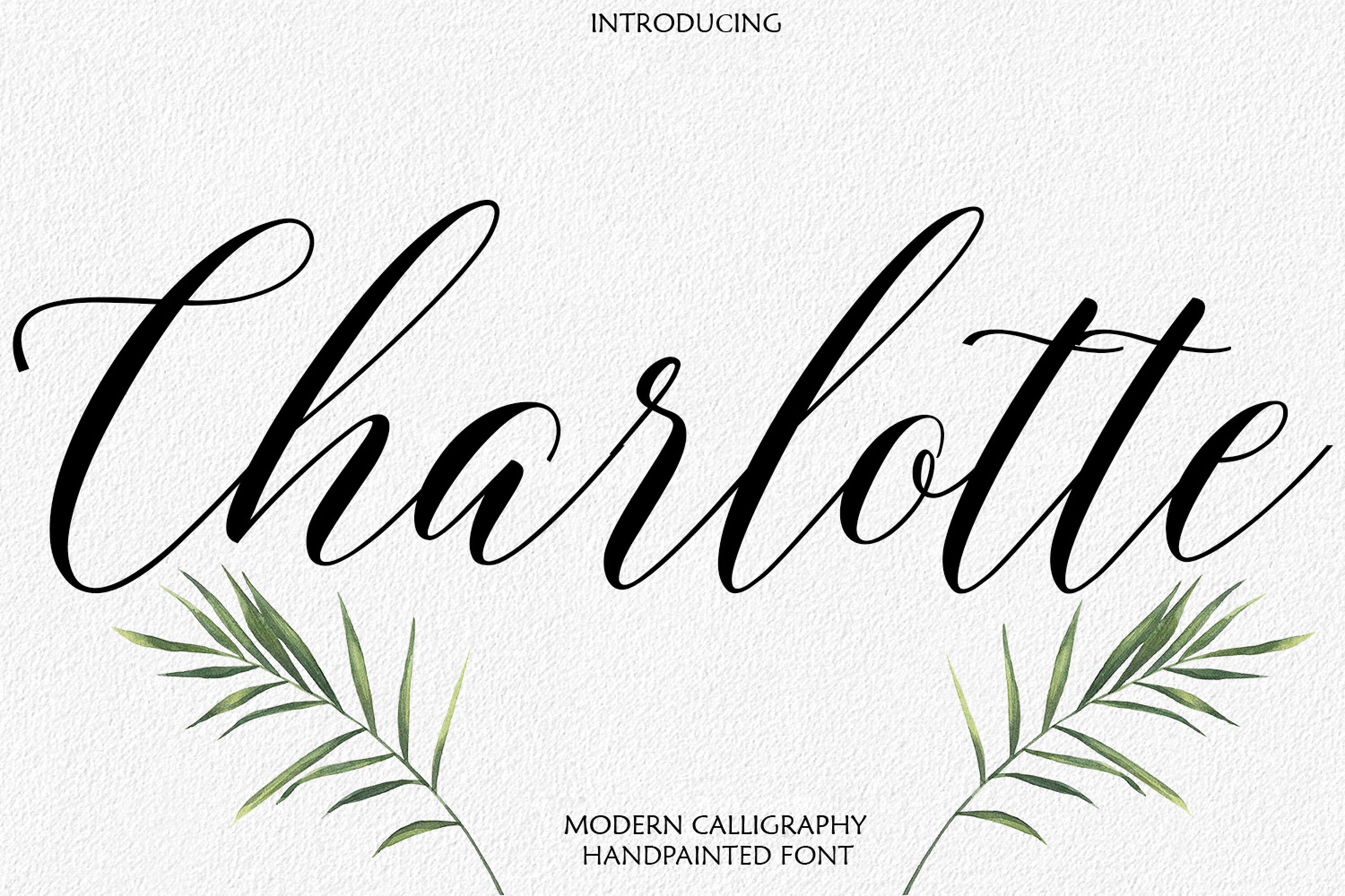 Font fonts charlotte download Digital font Calligraphy font | Etsy