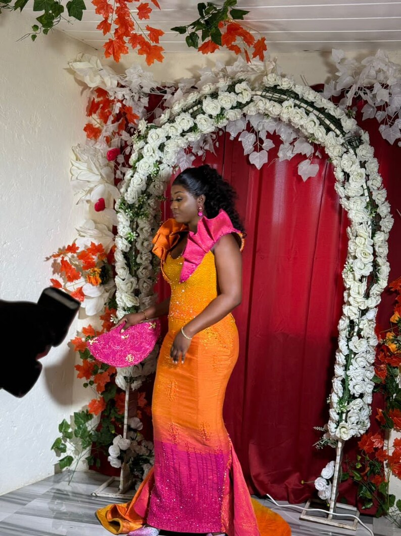 African Bridal Lace Luxury Fan Ghanaian Bridal Hand Fan Traditional ...