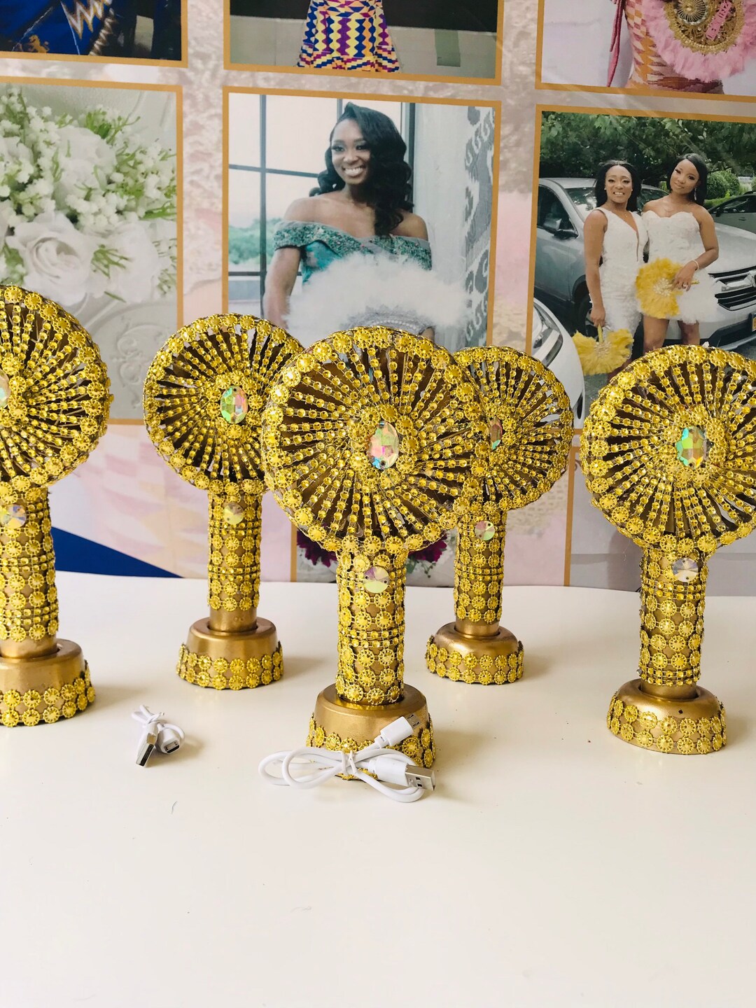 Embellished Mini Fan, Rechargeable Fan, Wedding Fan, Sassy Fan, Bridal ...