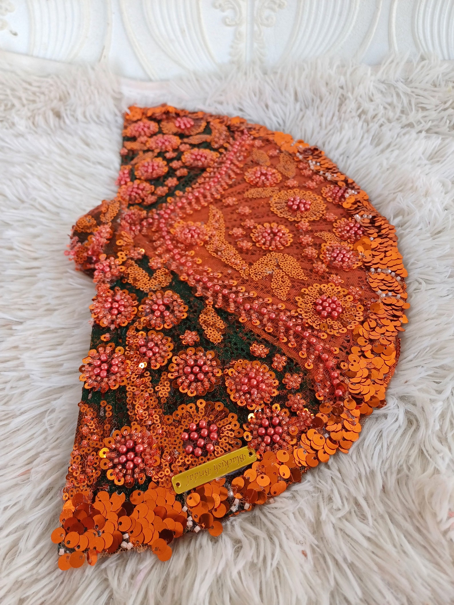 African Bridal Lace Luxury Fan Ghanaian Bridal Hand Fan Traditional ...